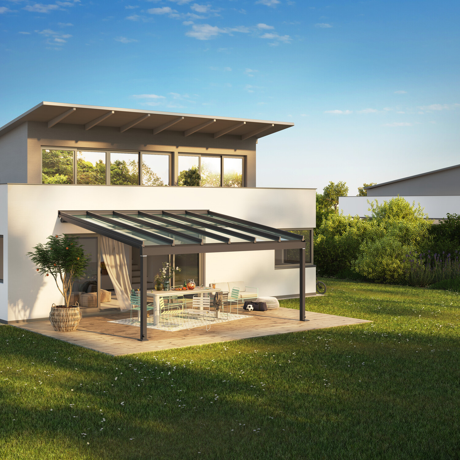 weinor PergoTex II / LED - weinor awnings, patio roofs, Glasoase®